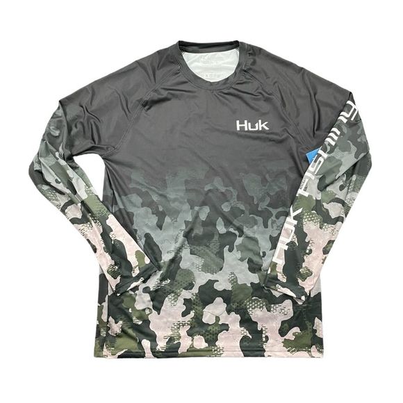 Huk | Shirts | Bass Huk Mens Standard Pattern Pursuit Long Sleeve ...